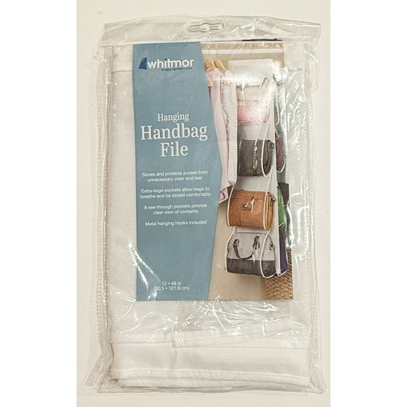 Whitmor | Storage & Organization | Whitmor Handbag File New Holds 8 ...
